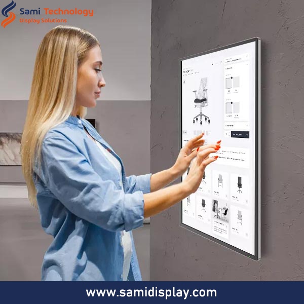 65 inch Wall mount all in one PC large digital touch screen