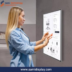 65 inch Wall mount all in one PC large digital touch screen